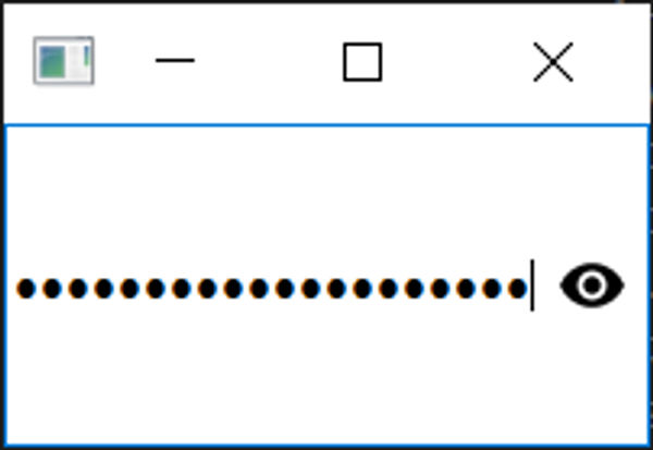 Custom Pyqt5 Pyside2 Passwordedit Field With Show Hide Toggle