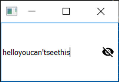 Custom PyQt5/PySide2 PasswordEdit field with Show/Hide toggle