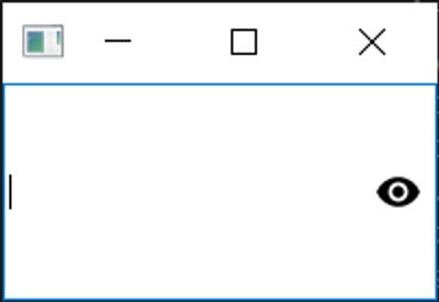Custom PyQt5/PySide2 PasswordEdit field with Show/Hide toggle