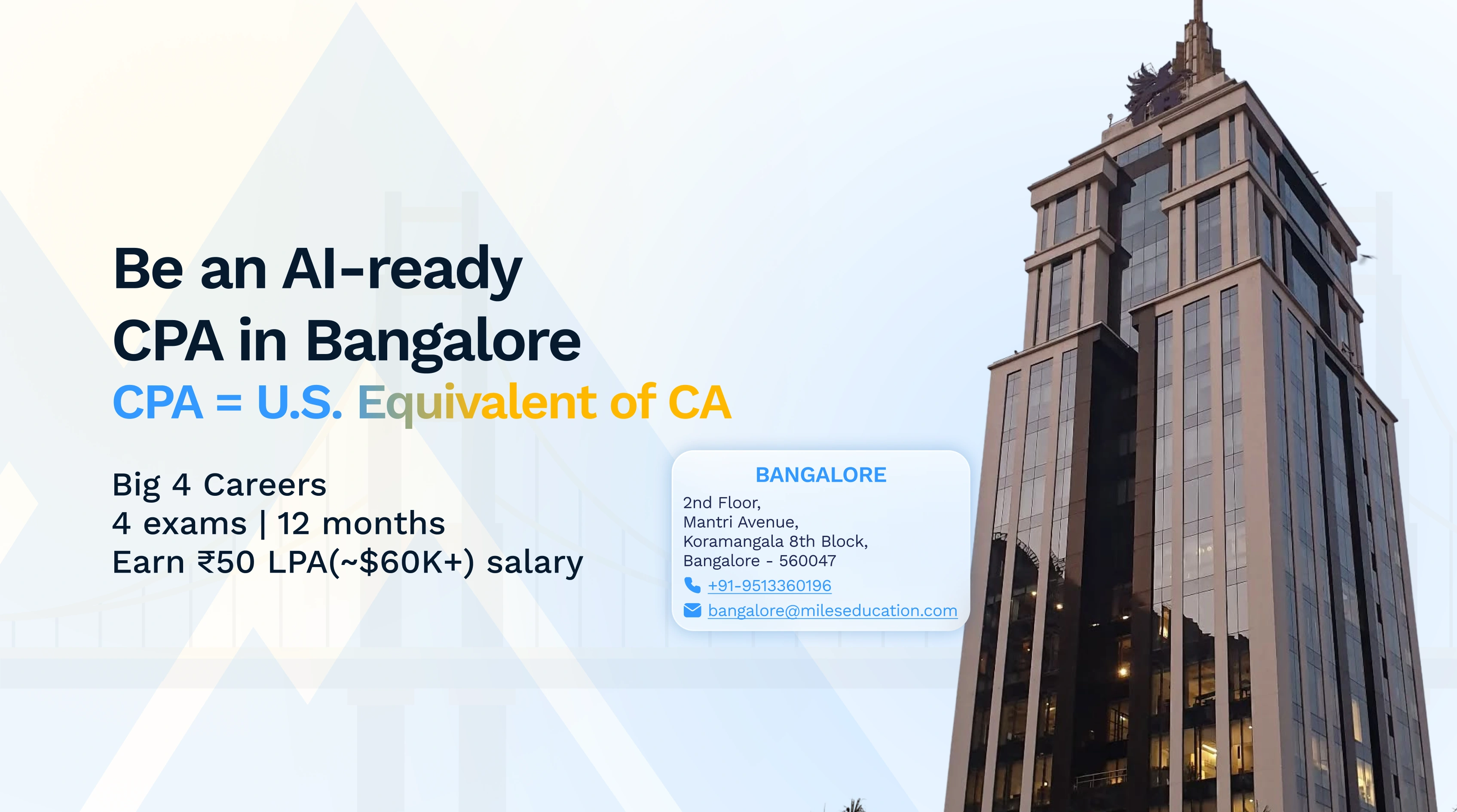 Best US CPA Course in Bangalore | Learn with Miles