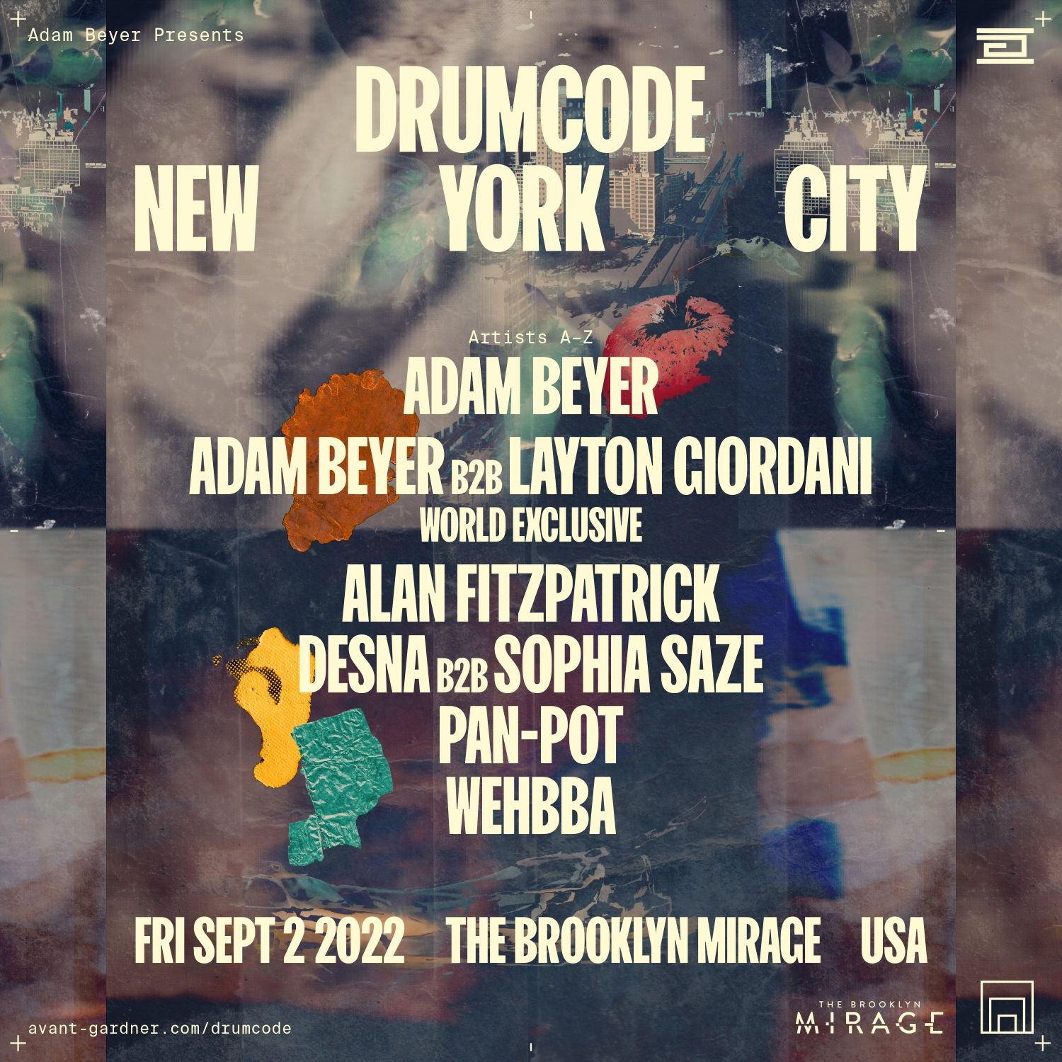Playground | Adam Beyer presents: Drumcode NYC