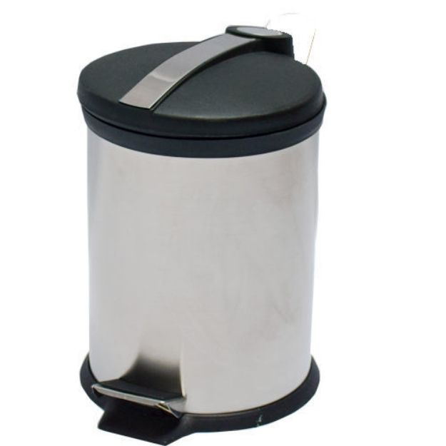 Buy ASB-18-8L Home Use Steel Dustbin With Paddle 8Liter Online in ...