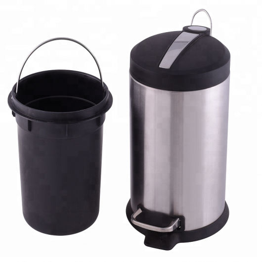 Buy ASB-18-8L Home Use Steel Dustbin With Paddle 8Liter Online in ...