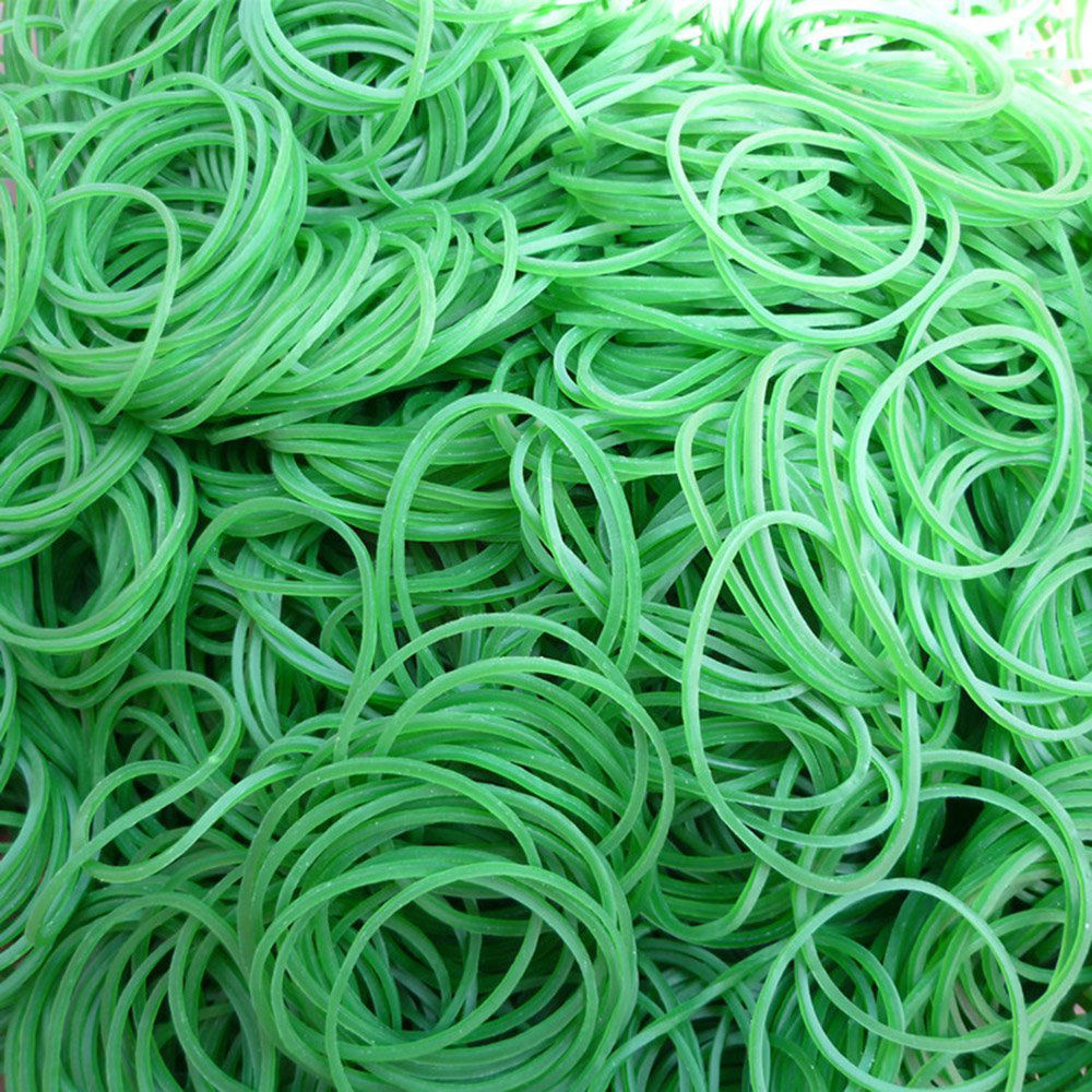 Buy Basic Assorted Sizes Green Color Rubber Bands (Price / kg) Online ...
