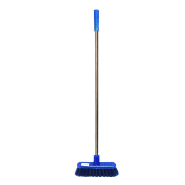 Buy Heavy Duty 12458 4Ft Plastic Long Handle Wide Brush Floor Cleaning Brooms Online in Pakistan with Same Day Shipping From MJS Traders At Lowest Price