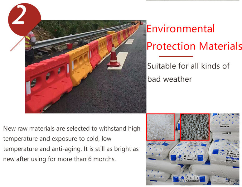 Buy Plastic Anti Collision Yellow Traffic Road Block Water Barrier ...
