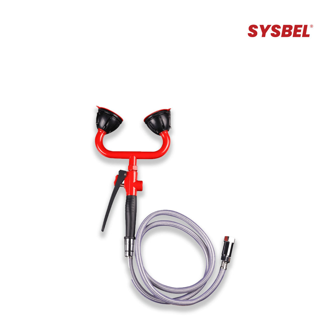 Buy Sysbel WG7012R Deck Mounting Dual Head Drench Hose Eyewash Online ...