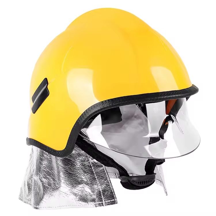 Buy American Style ABS Fire Fighting Fireman Helmet With Face Shield ...