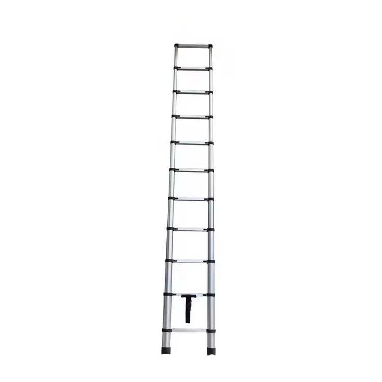 Buy Telescopic Aluminum Ladder Non Slip Extendable Straight Step Ladder ...