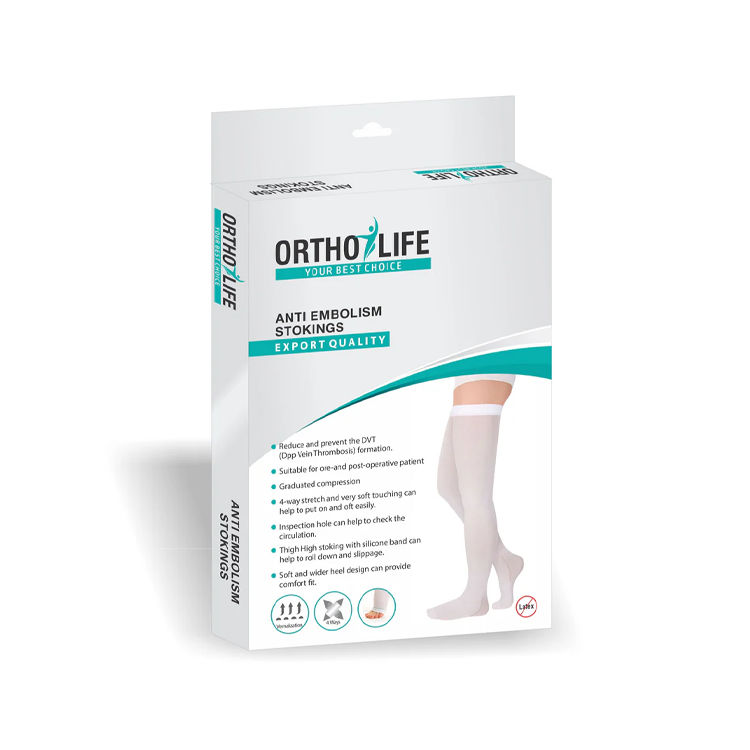 Knee Below Anti Embolism & Breathable Medical Compression Stockings