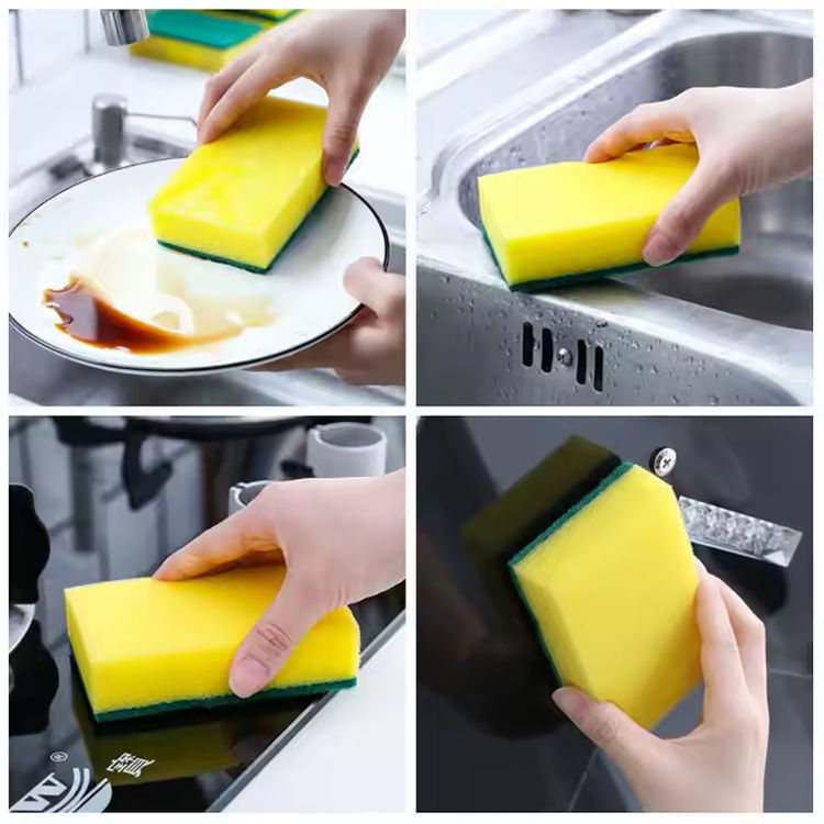 Buy Scrubber Pad Cleaning Scouring Sponge For Utensils Online in ...