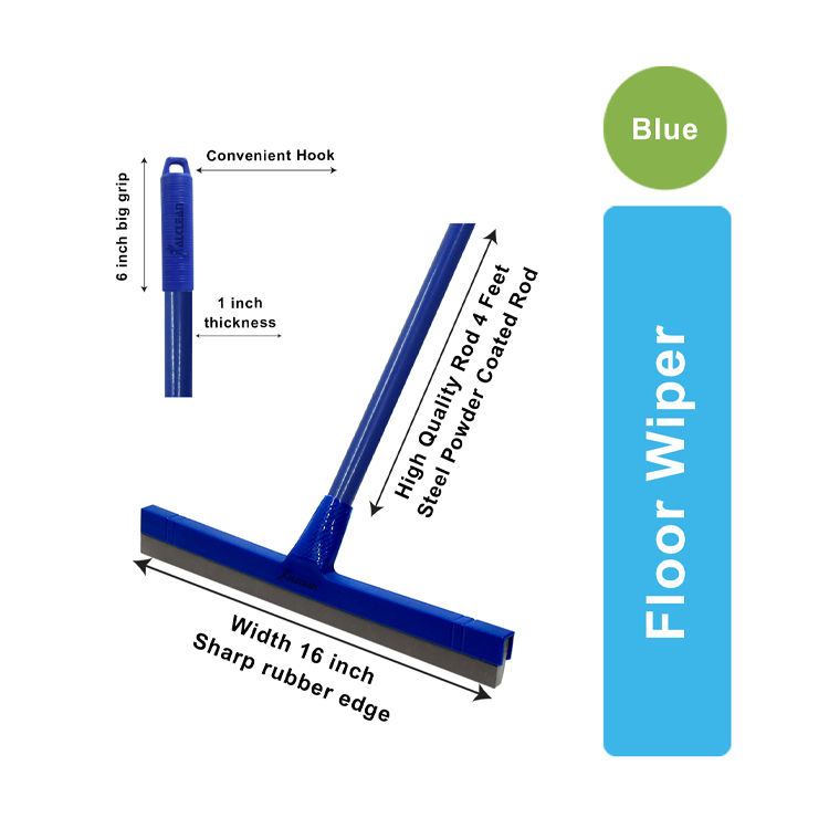 Buy FV070 Plastic Rubber Squeegee Steel Handle Floor Wiper Online in ...