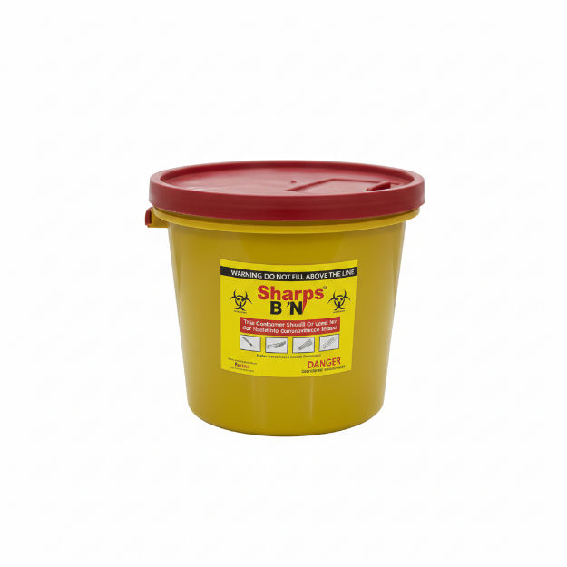 Buy Plastic Danger Box for Sharps Disposal with Snap Top Lid Online in ...