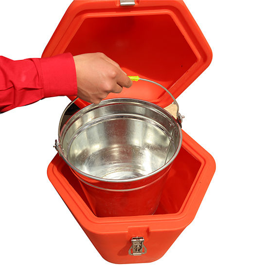 Sysbel CBR8102 Red Cigarette Butts Receptacle, Umbrella-shaped Covered ...