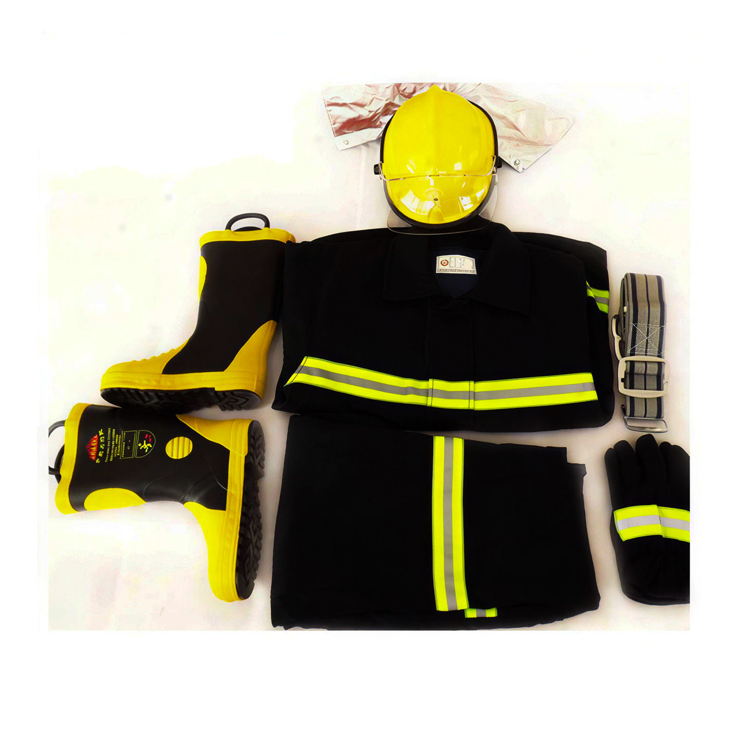 Buy Fire Fighting Suit Complete Firefighter Protection Kit Online in ...