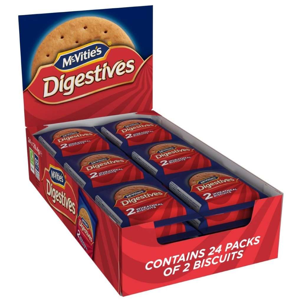 McVitie's Digestives Twin Biscuit Packs (Pack of 24 x 2 Biscuits ...