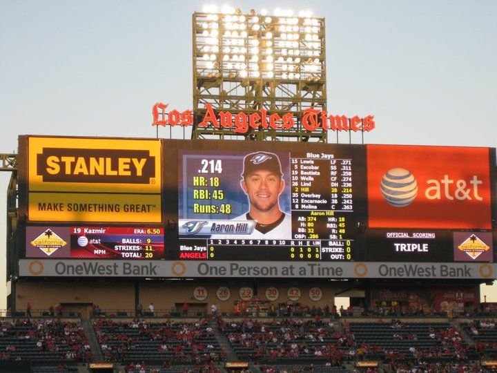 angel stadium scoreboard – Mop-Up Duty