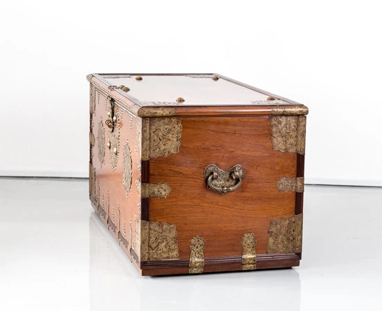 Antique Teakwood Arab Chest - The Past Perfect Collection