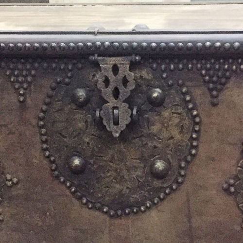 Teakwood Arab Chest before Restoration - The Past Perfect Collection