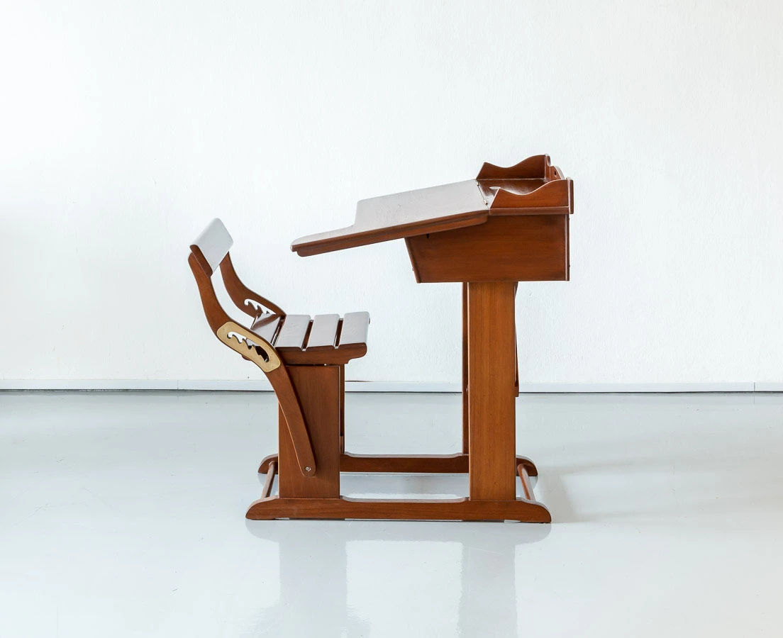 British Colonial Teakwood School Desk - The Past Perfect Collection