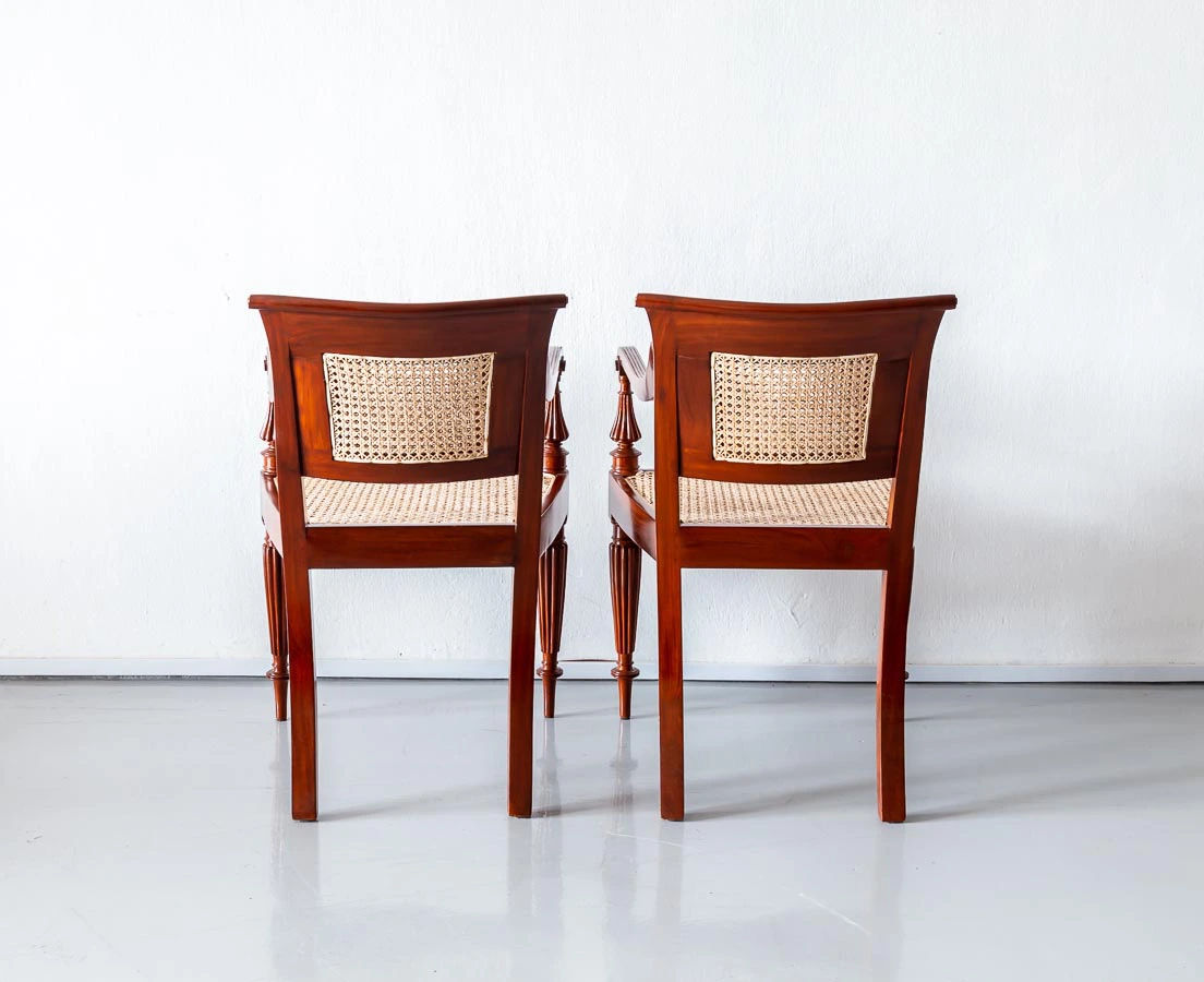 Colonial Style Mahogany Armchair - The Past Perfect Collection