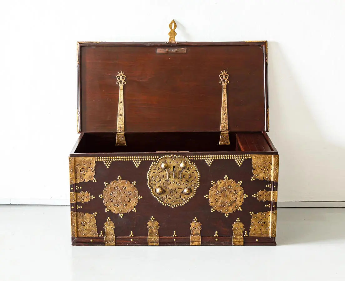 Antique Arab Chest found in Bombay - The Past Perfect Collection
