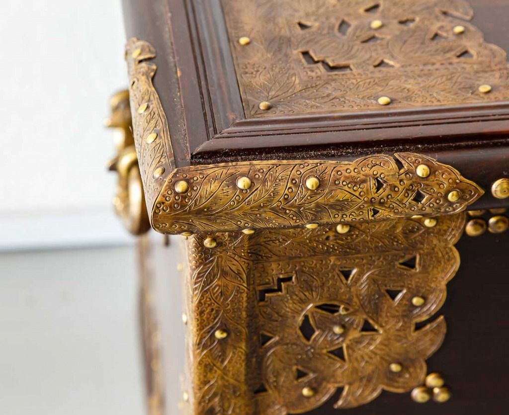 Antique Arab Chest found in Bombay - The Past Perfect Collection