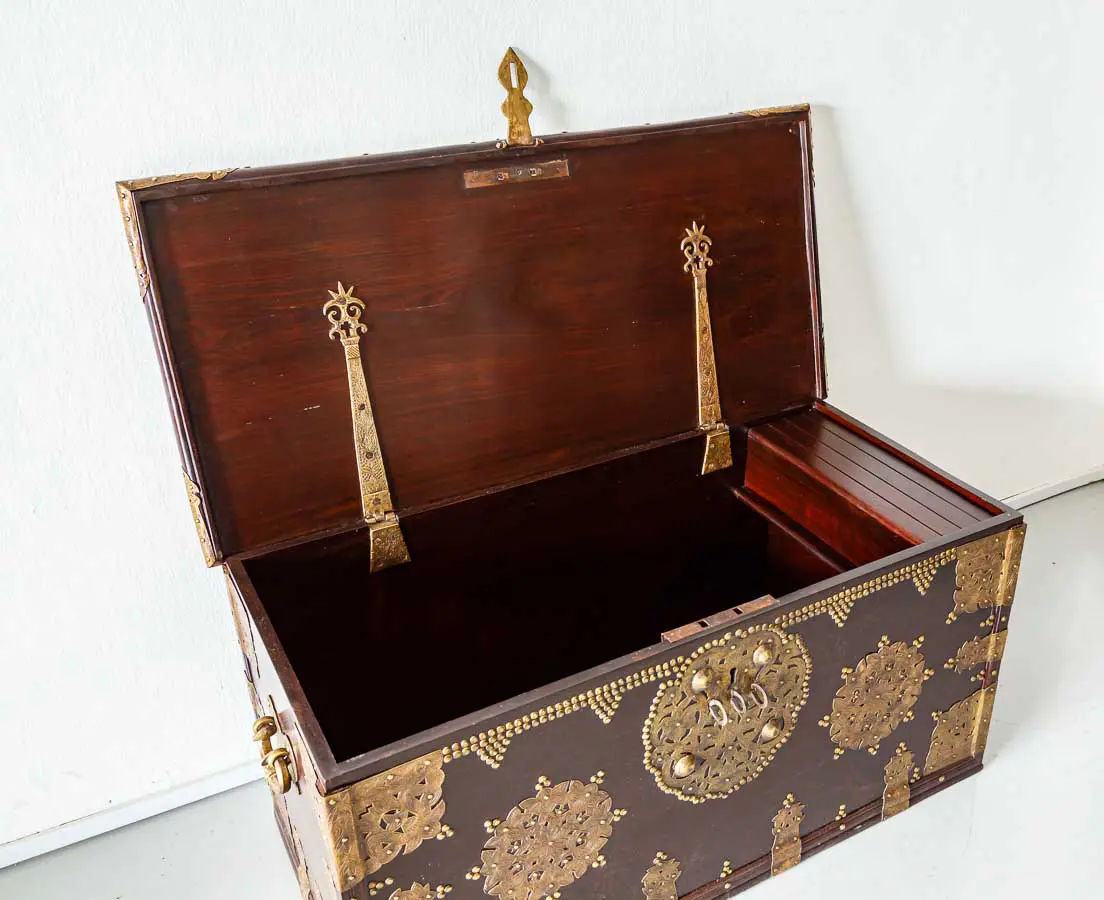 Antique Arab Chest found in Bombay - The Past Perfect Collection