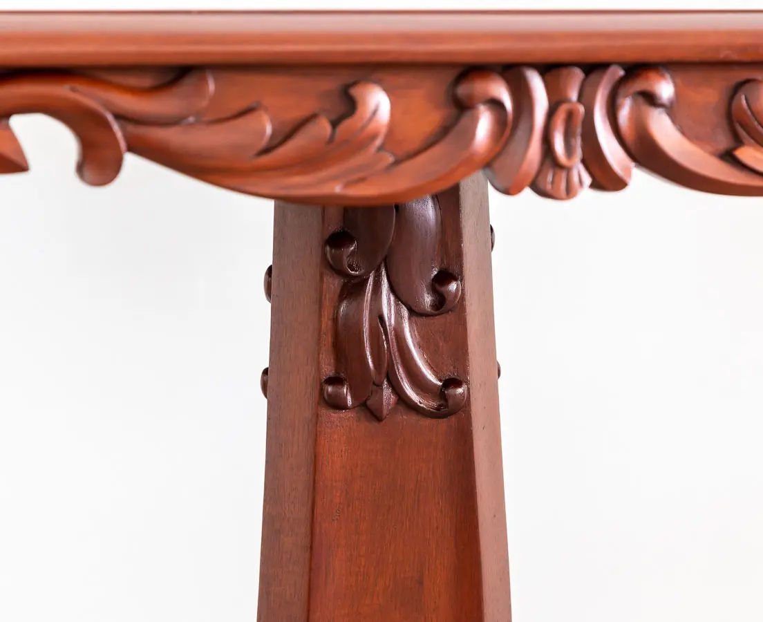 British Colonial Mahogany Side Table - The Past Perfect Collection