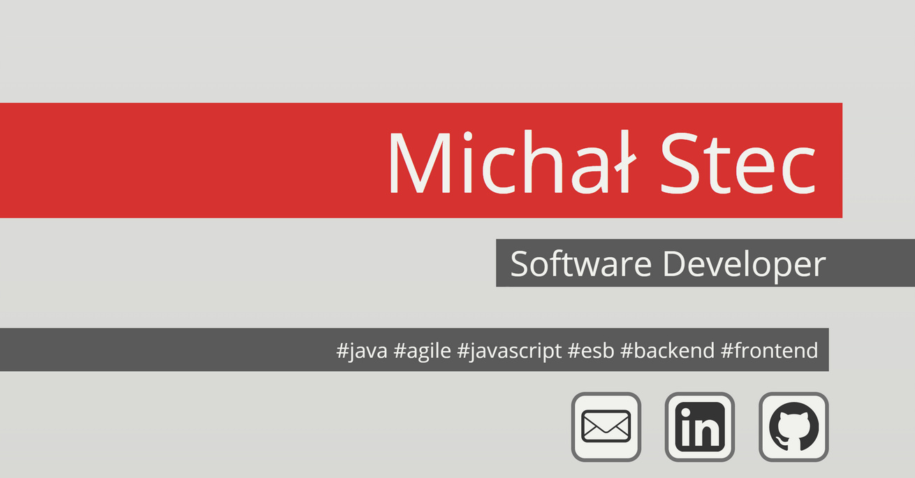 Michał Stec - Software Developer