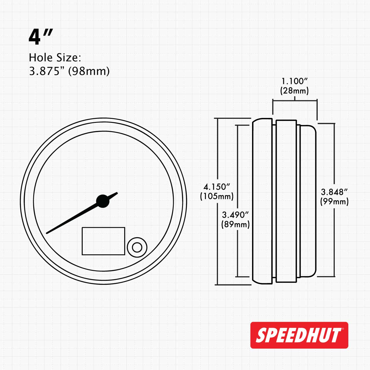 Speedhut Custom Gauges.GM CAN-Bus Speedometer | 200 km/h OBD2 | SPEEDHUT®