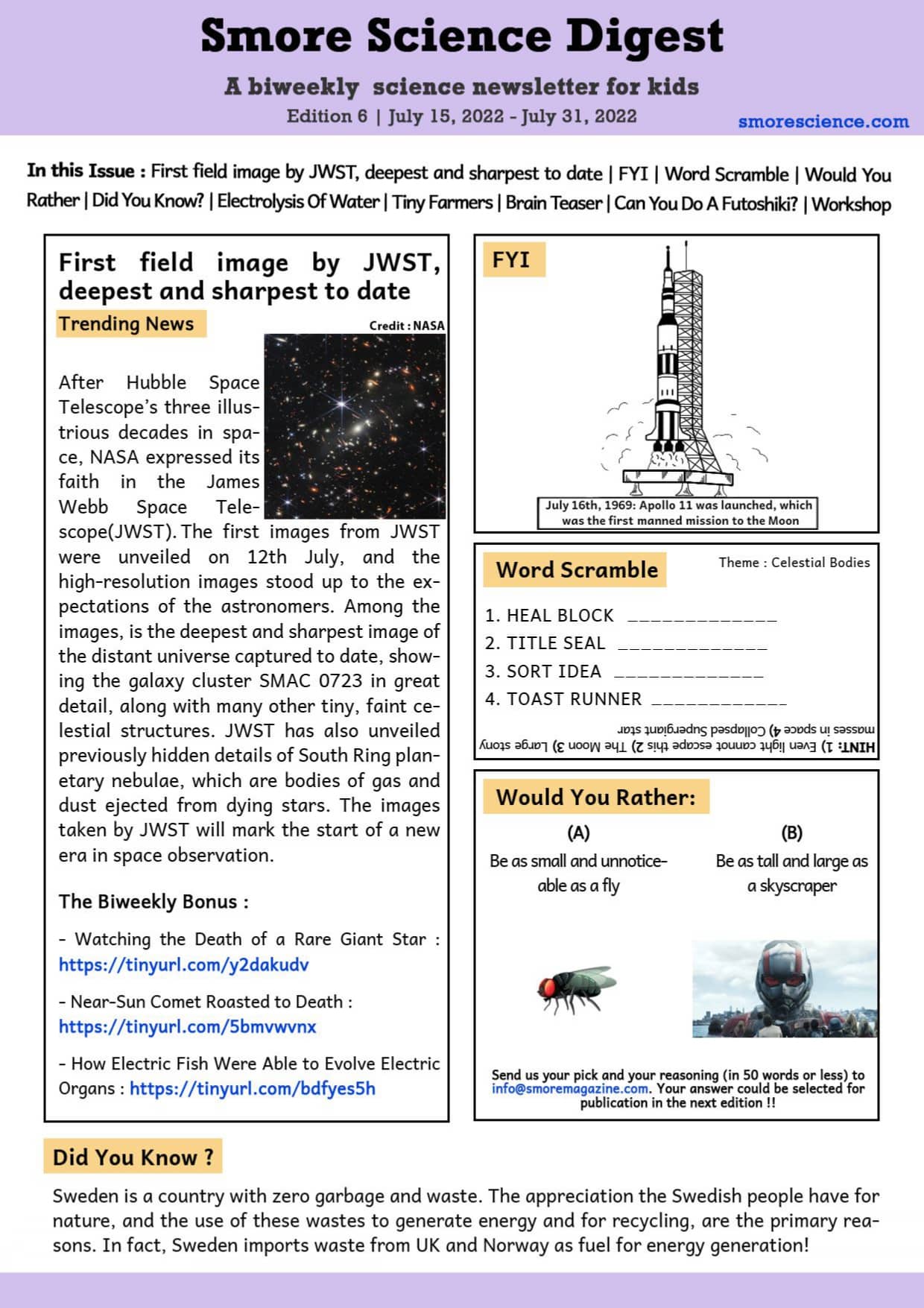 Science Digest Edition Aug 1 - Aug 15, 2022