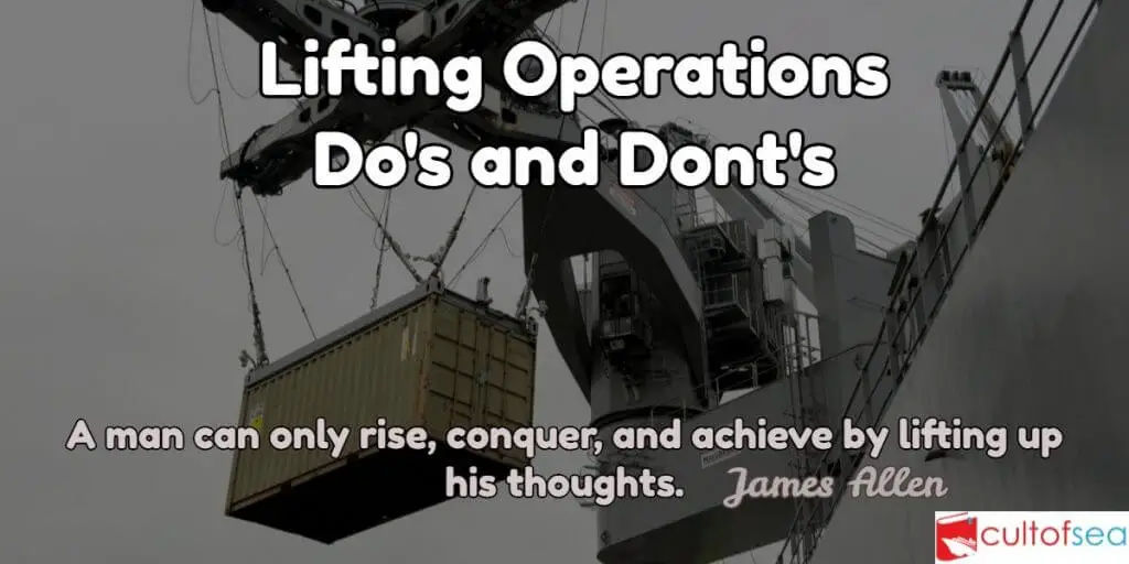 Lifting Operations Onboard Ship