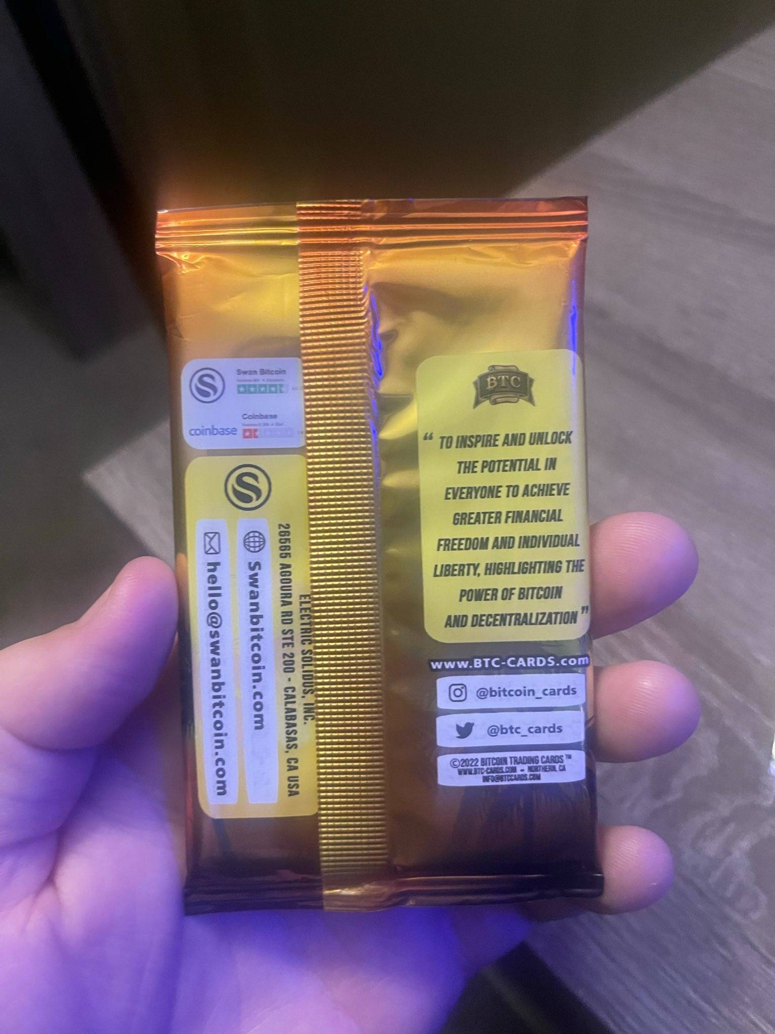 BTC Trading Cards - PB '22 + Genesis Pack (MINT & unopened) | SatStash