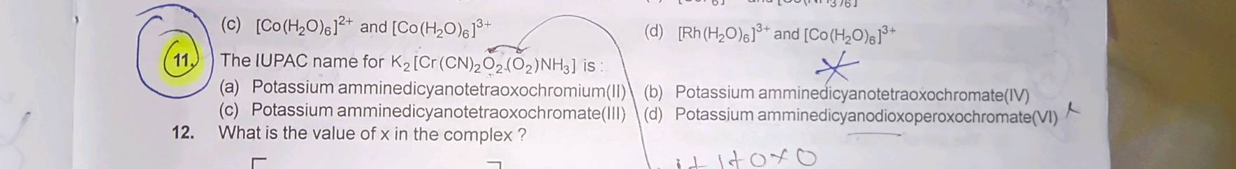 The IUPAC name of K2[Cr(CN)2O2(O)2NH3] is
