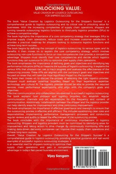 Book: Unlocking Value: Value Creation by Logistics Outsourcing for ...
