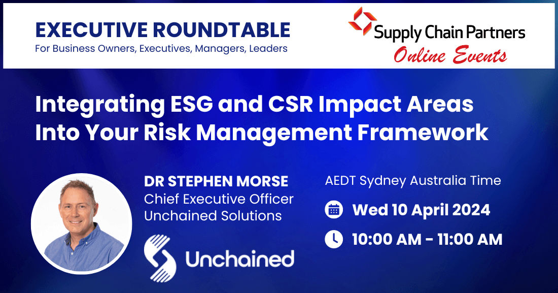 Integrating ESG and CSR Impact Areas Into Your Risk Management ...