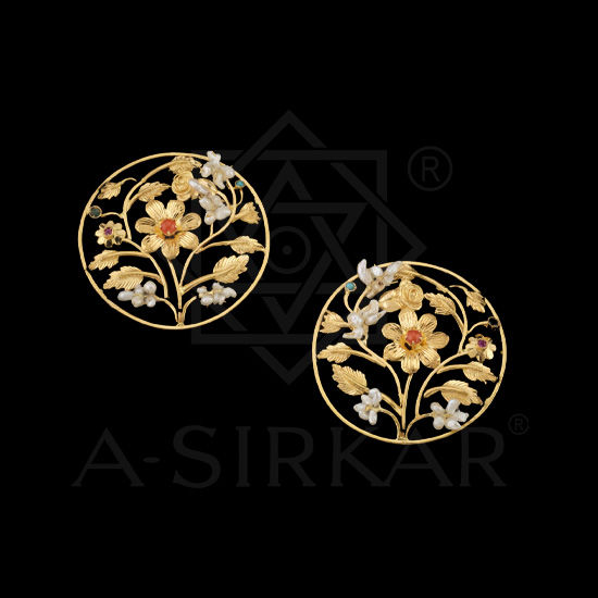 A-Sirkar Earrings | Bespoke Bengal Jewellery