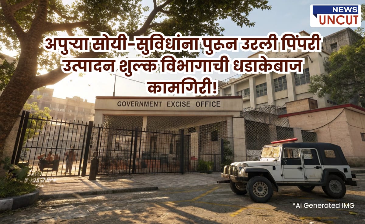 अपुऱ्या सोयी-सुविधांना पुरून उरली पिंपरी उत्पादन शुल्क विभागाची ...