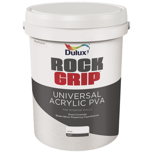 Zim-Zone. DULUX ROCKGRIP UNIVERSAL ACRYLIC PVA WHITE 20Lt PAINT Zim-Zone. DULUX ROCKGRIP UNIVERSAL ACRYLIC PVA WHITE 20Lt PAINT