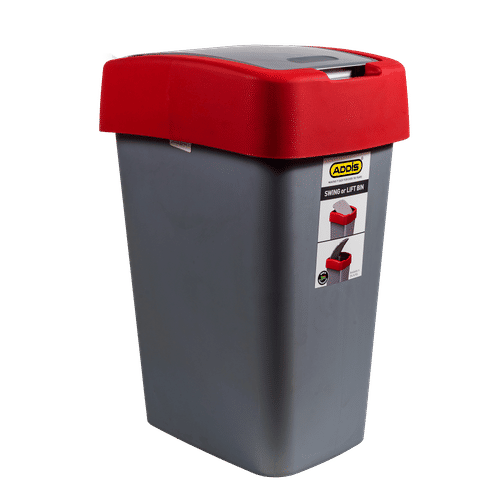 Zim-Zone. ADDIS PEWTER 25Lt LIFT OR SWING BIN