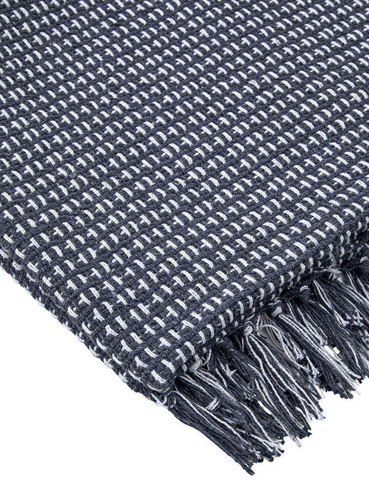 Woven Cotton Blend Rug With Fringe – PEP Online