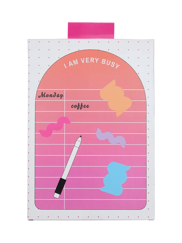 Pink Magnetic Busy Board with Marker and Magnets – PEP Online