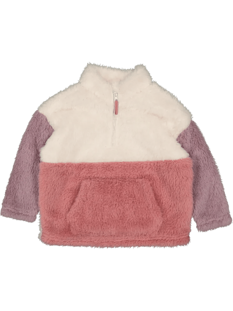 Fluffy Color Block Quarter-Zip Pullover – PEP Online
