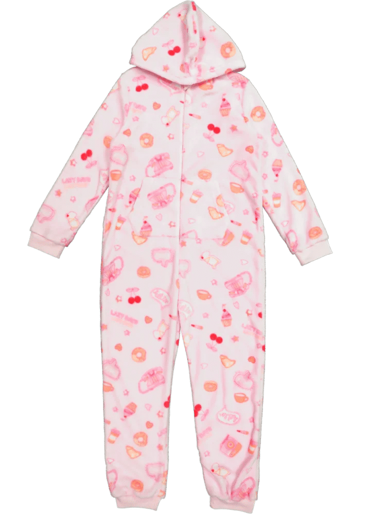 Printed Hooded Fleece Onesie – PEP Online