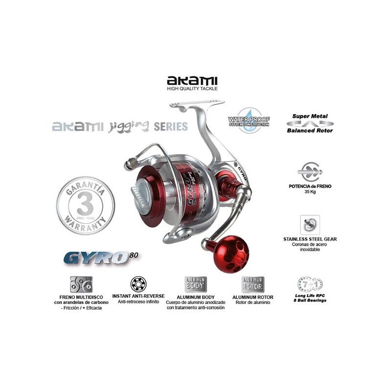 Carrete AKAMI GYRO 80