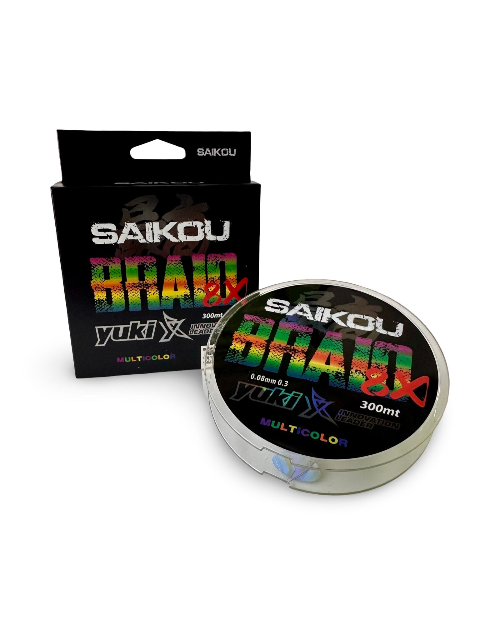 Hilo Trenzado Yuki Saikou Braid 8X Multicolor - Pescaracing