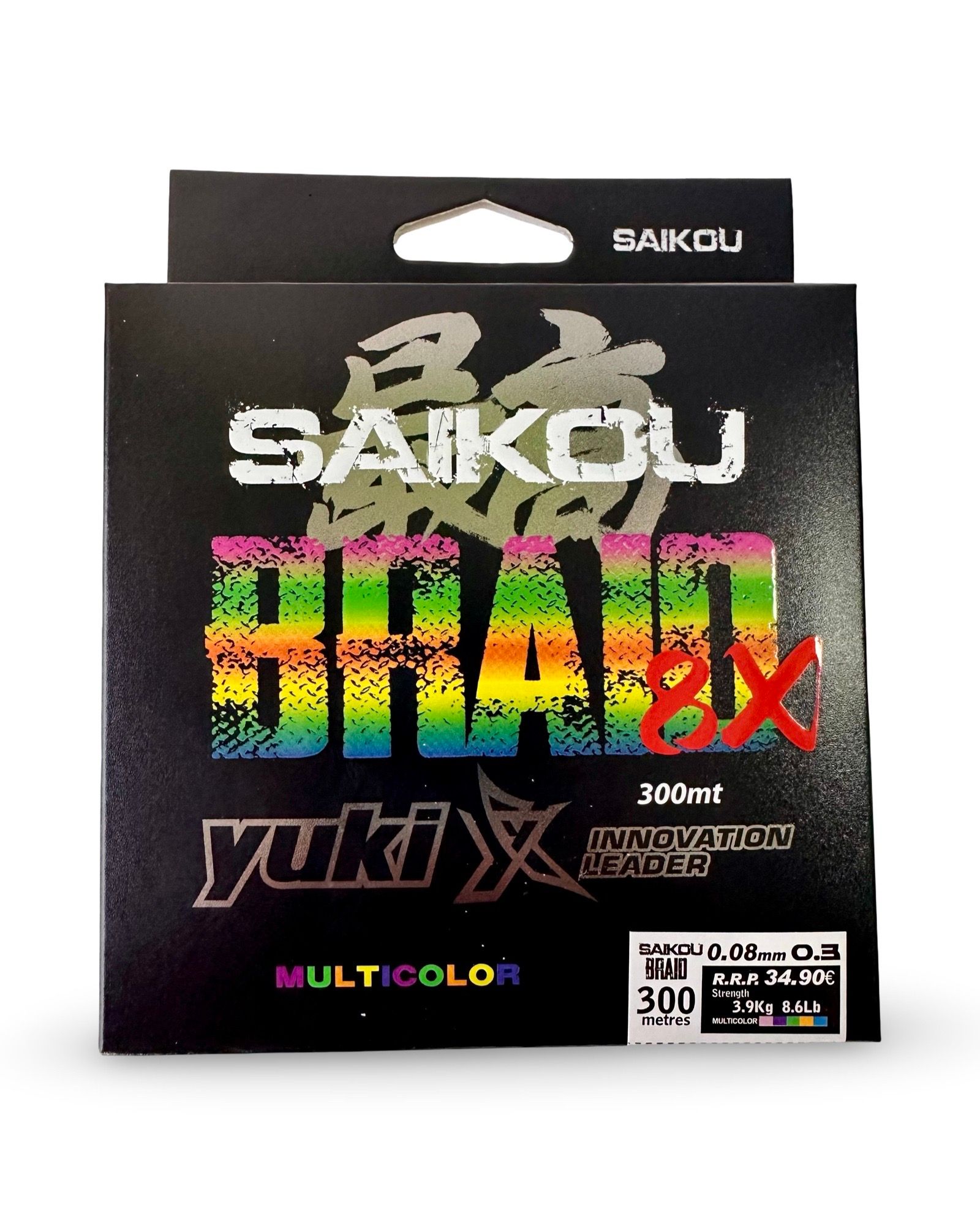 Hilo Trenzado Yuki Saikou Braid 8X Multicolor - Pescaracing