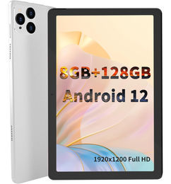 Tablet de 10 Pulgadas Android 12 - 128 GB ROM, 8 GB RAM, Cámara de 13 ...