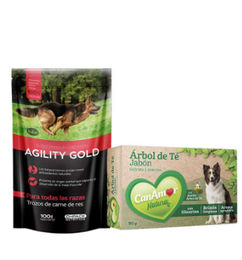 KIT Jabón CanAmor + Comida Húmeda Agility Gold - OFERTU